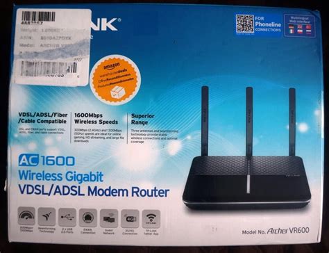Tp Link Archer Vr Ac Wireless Gigabit Vdsl Adsl Modem Router Picclick Uk