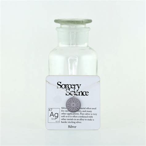 Silver Bohr Model Atom Necklace Sorcery Science
