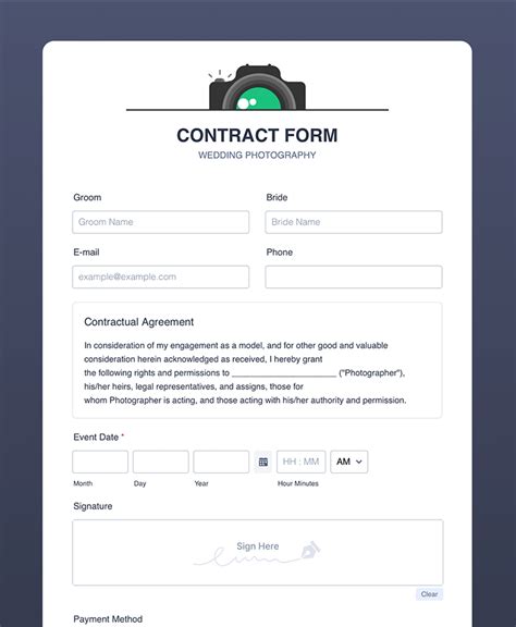 100 Free Contract Templates Jotform Worksheets Library