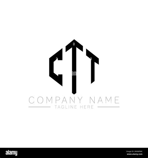 Ctt Letter Logo Design With Polygon Shape Ctt Polygon And Cube Shape Logo Design Ctt Hexagon