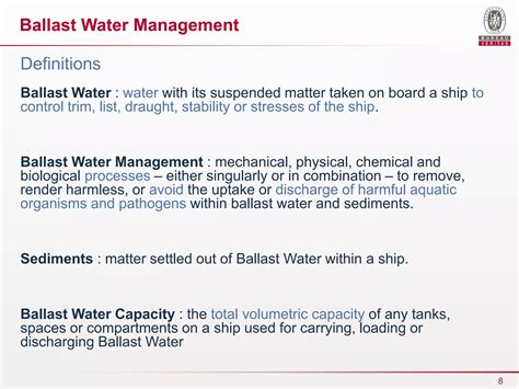 Ship Ballast Water Managementppt