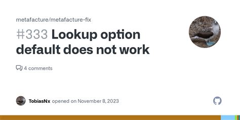Lookup Option Default Does Not Work · Issue 333 · Metafacture