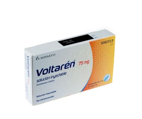 Voltaren 75mg3ml 1 Solucion Inyectable Imiv Distribuidor De Sandoz