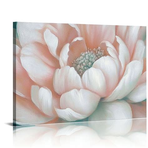 Shadudu Flowers Canvas Wall Art 24x36 Inches Waterproof Art Print For