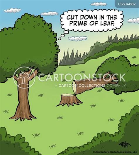 Tree Cutting Cartoons And Comics Funny Pictures From Cartoonstock