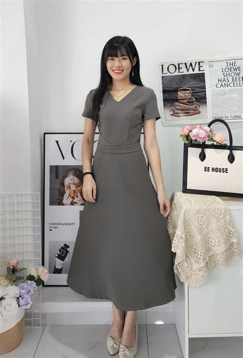 法式风高品西装连身裙 C5472 B8 Ee House Fashion