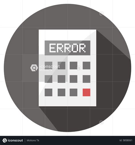 Calculate Error Animation By Motions Tk Lottiefiles