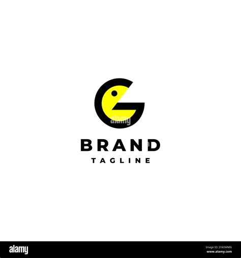 Fun Initial Letter G Emoticon Logo Design Cute Emoticon In The Shape Of The Letter G Logo