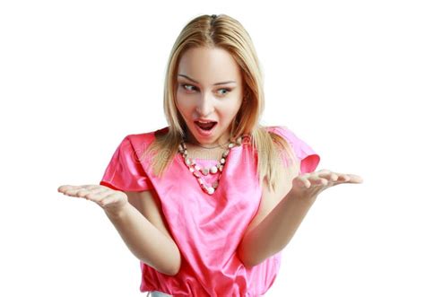 Chica Joven Sorprendida Foto De Archivo Imagen De Feliz