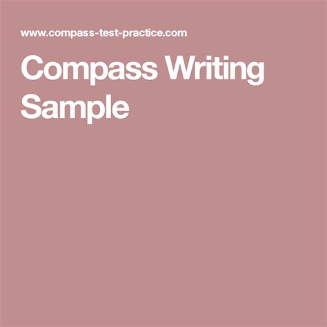 Compass Writing Sample Writing Test Compass Math Act Math