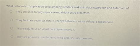 Solved What Is The Role Of Application Programming