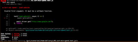 Selenium Invalid First Argument It Must Be A Callback Function Stack Overflow