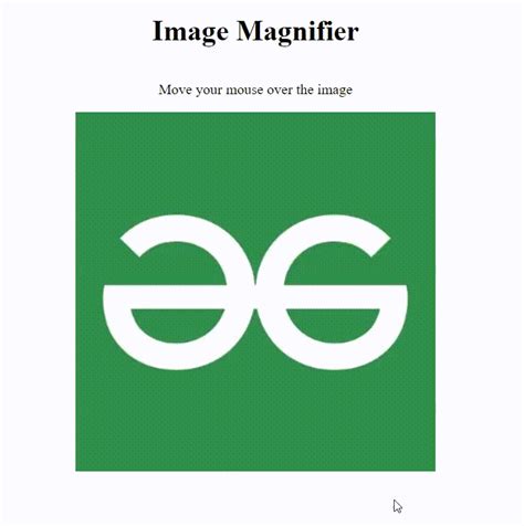 How To Create Image Magnifier Using Html Css And Javascript Geeksforgeeks