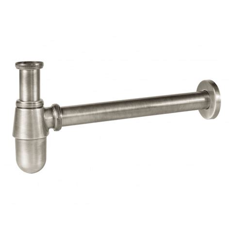 Flaschensiphon Für Das Waschbecken Ausziehbar 11 Cm Aus Messing In Stahlgrau Von Tres