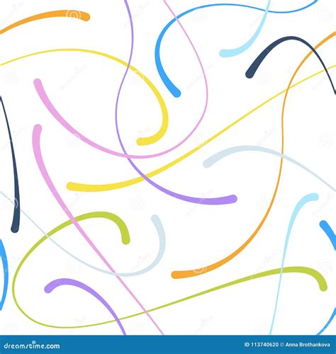 Blob Doodle Curves Vector Seamless Pattern Stock Vector Illustration Of Artistic Hand 113740620