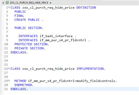 Implement A Field Control Using A Business Add In `badi` Sap Tutorials