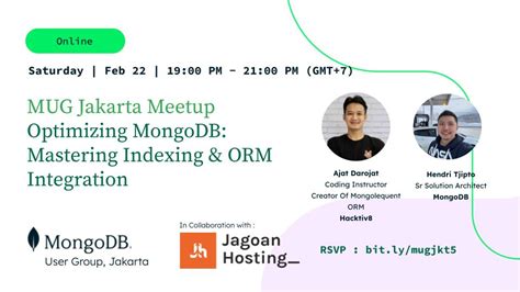 Mug Jakarta X Jagoanhosting Optimizing Mongodb Mastering Indexing
