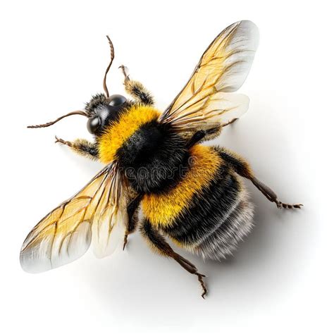 A Stunning Bumblebee Is Flying Stock Illustration Illustration Of Flying White 376115228