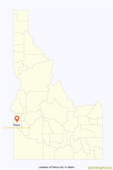 Map Of Notus City Thong Thai Real