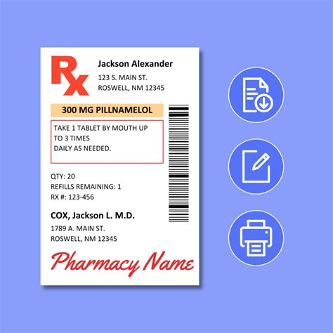Prescription Bottle Label Template Ablebionics