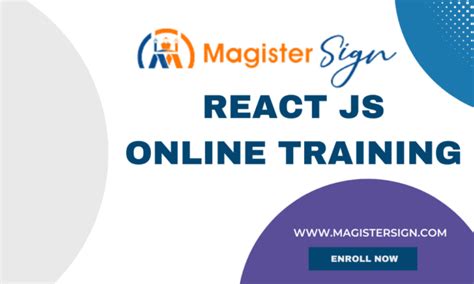 React JS Course Online Training Magistersign