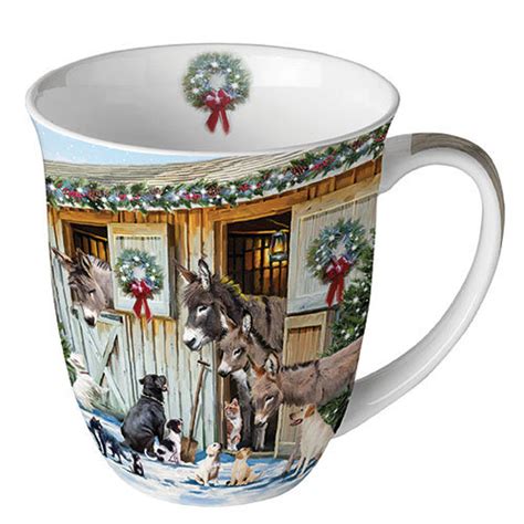 Weihnachten Becher Mug 04 L Fine Bone China Format Ø 10 Cm