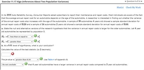 Solved Exercise Algo Inferences About Two Population Chegg Com