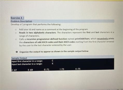 Solved Exercise 3 Problem Description Develop A C Program
