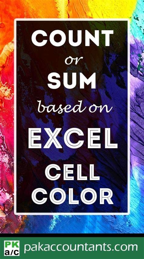 Count Sum Cells Based On Cell Color In Excel How To Dmmz8av In This Tutorial