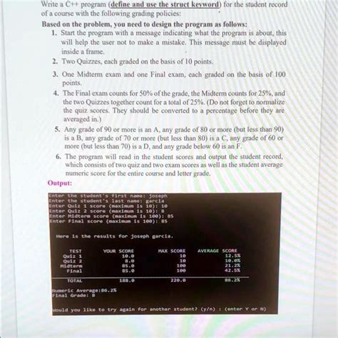 Solved Write A C Program Define And Use The Struct Keyword For The