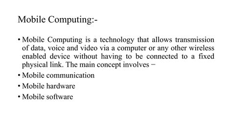 Mobile Communication Andcomputing Pptx
