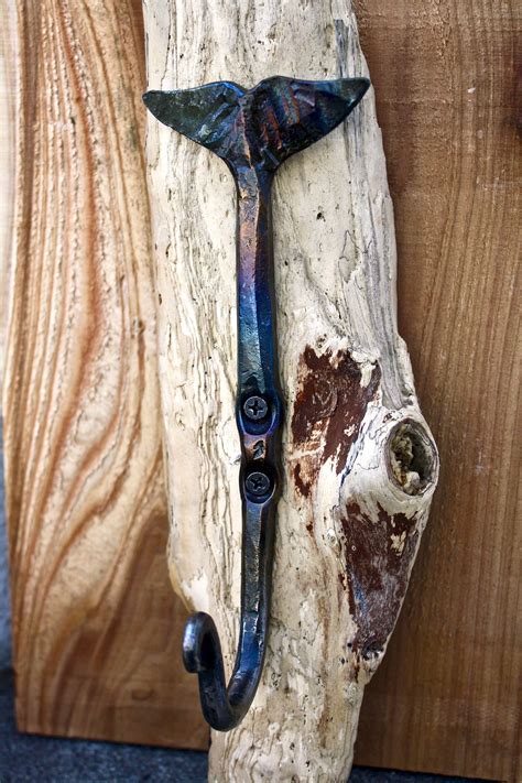 Forged Whale Tail Hook Etsy