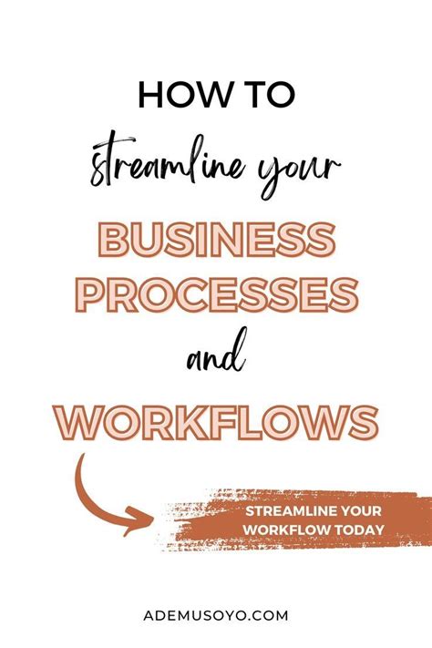 How To Streamline Your Business Processes And Workflows Artofit
