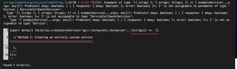 Typescript Service Typing Doesnt Allow Addition Of Custom Services