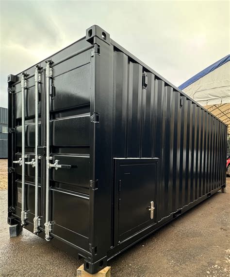 20x8ft Custom Convertedmodified Shipping Container Jet Black