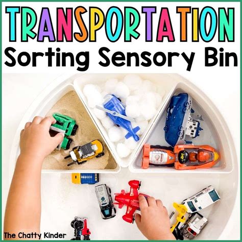 Transportation Sorting Sensory Bins For Fun Imaginative Play The Chatty Kinder