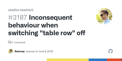 Inconsequent Behaviour When Switching Table Row Off · Issue 3187