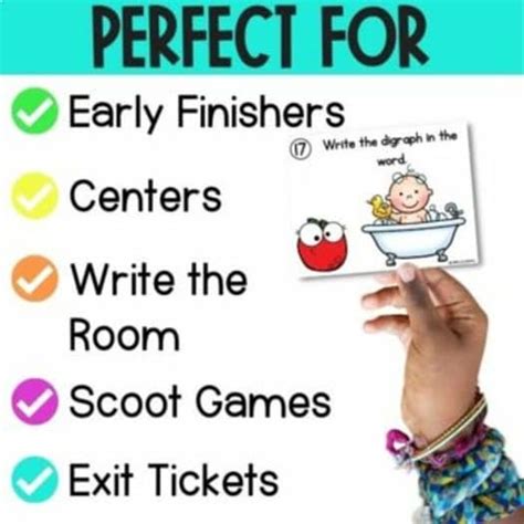 Digraph Task Cards Phonics Task Cards For Back To School Tpt