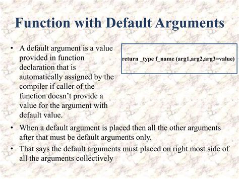 Inline Functions And Default Arguments Pptx Programming Languages