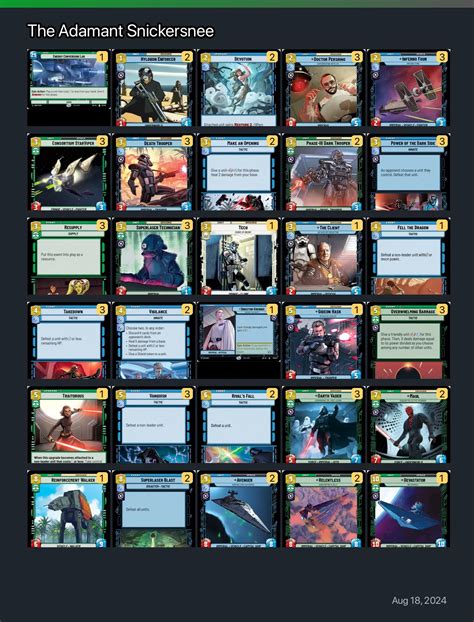 The Adamant Snickersnee Starwarsunlimitedgg