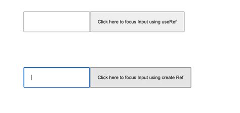 React Createref Vs Useref Difference With Example Codez Up