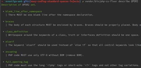 Symfony Php Cs Fixer Need More Information On Using Fix Level