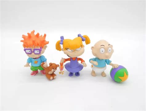 Viacom Nickelodeon Rugrats Angelica Chucky Tommy Circa 8 Cm Vintage