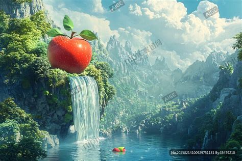 Ai创作图水果合成效果 写实风景合成 苹果之岛 苹果墙纸 苹果树3d画 苹果壁纸 果园苹果壁画 苹果设计场景图 高清小苹果 高清果实画面 微缩创意苹果 创意苹果图 蟠桃创意 超清蟠桃 千秋苹果