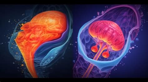 Premium Photo Overactive Bladder And Normal Bladder Ai Generative