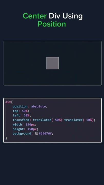 Center Div Using Position Css Html Youtube