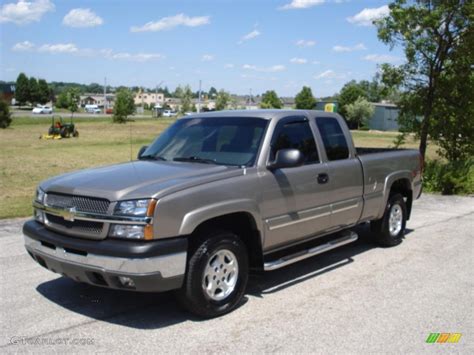 2003 Light Pewter Metallic Chevrolet Silverado 1500 Ls Extended Cab 4x4