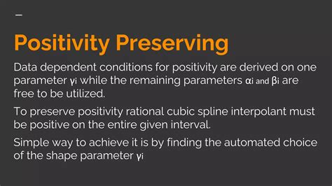 Shape Preserving Interpolation Using C2 Rational Cubic Spline Ppt