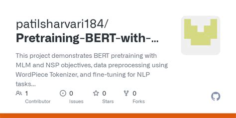 GitHub Patilsharvari184 Pretraining BERT With Hugging Face