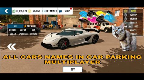 All Cars Name 2024 159159 Car Parking Multiplayer Youtube